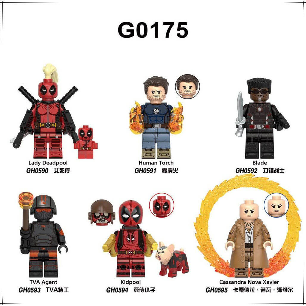 G0175 Wolverine Deadpool minifigs – INGBRICKS